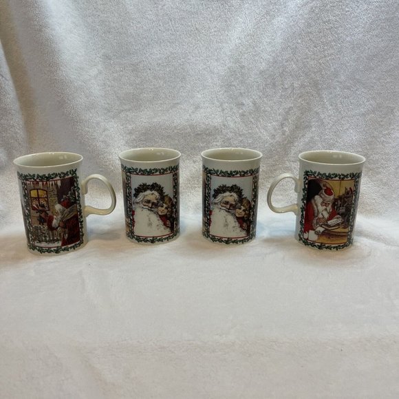 Dunoon | Kitchen | Vintage Dunnoon Stoneware Victorian Christmas Mugs ...